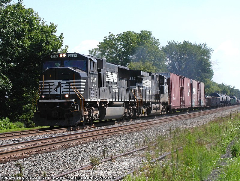 NS 2587 NS 15J 11:45 A.M.